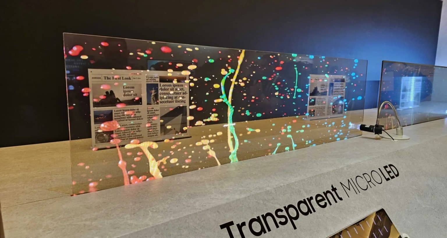 Samsung launches Transparent MICRO LED displays, imagine the future ...