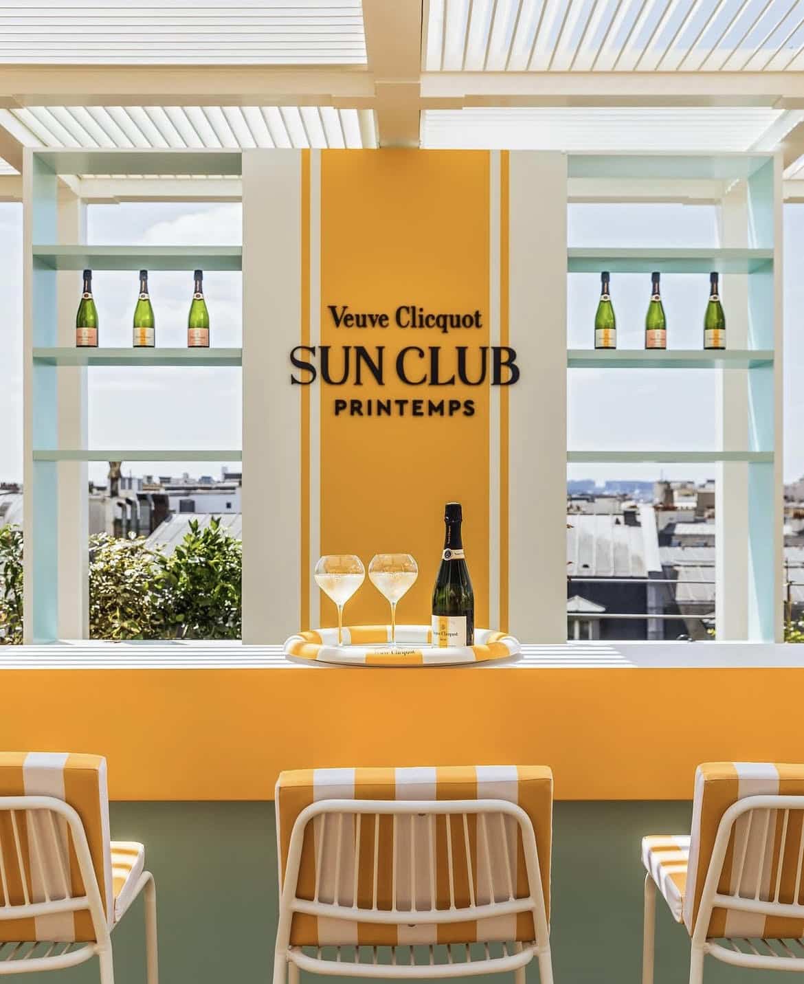 Veuve Clicquot's Sun Club at Paris’ Printemps Haussmann • MAAKE