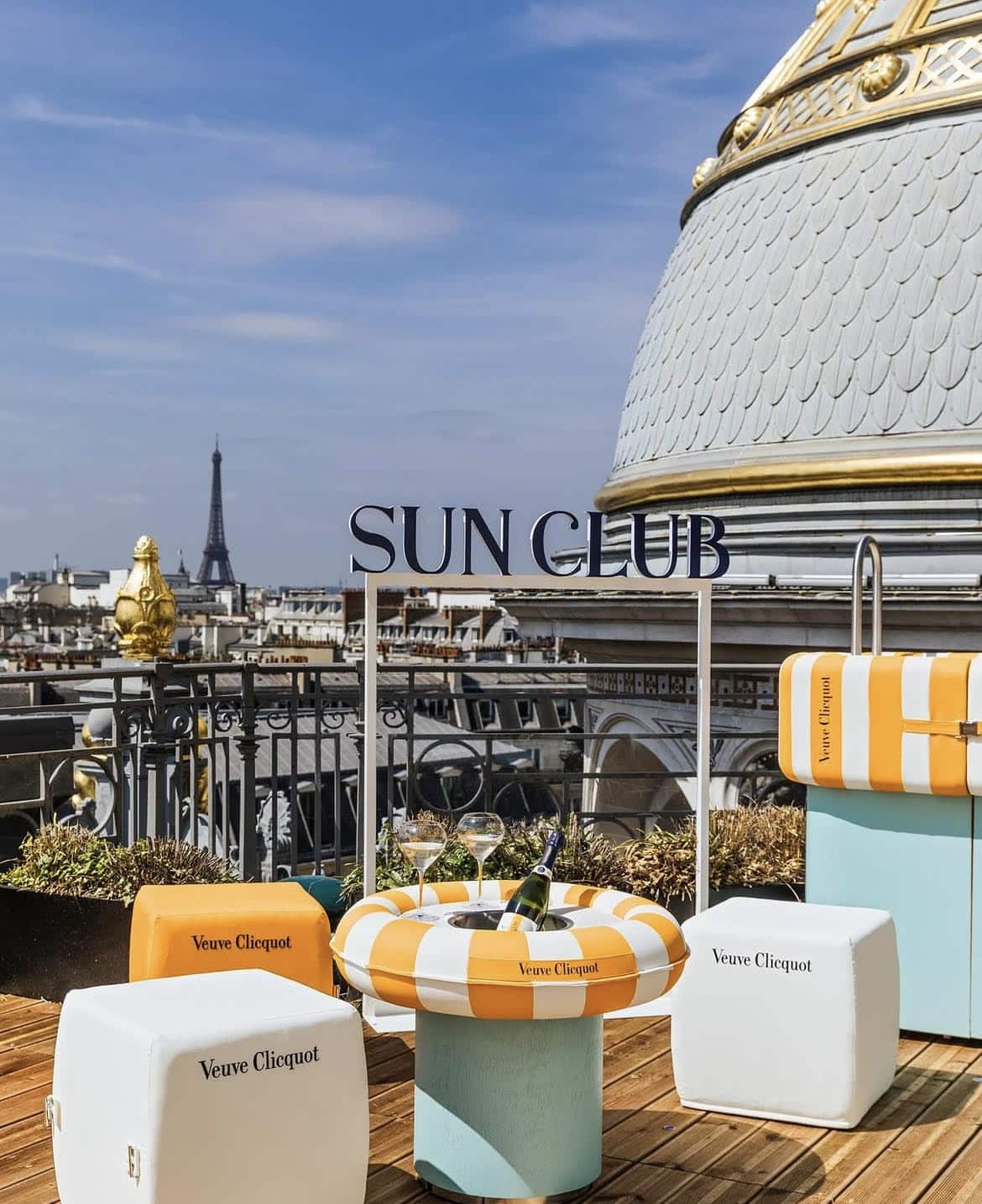 Veuve Clicquot's Sun Club at Paris’ Printemps Haussmann • MAAKE